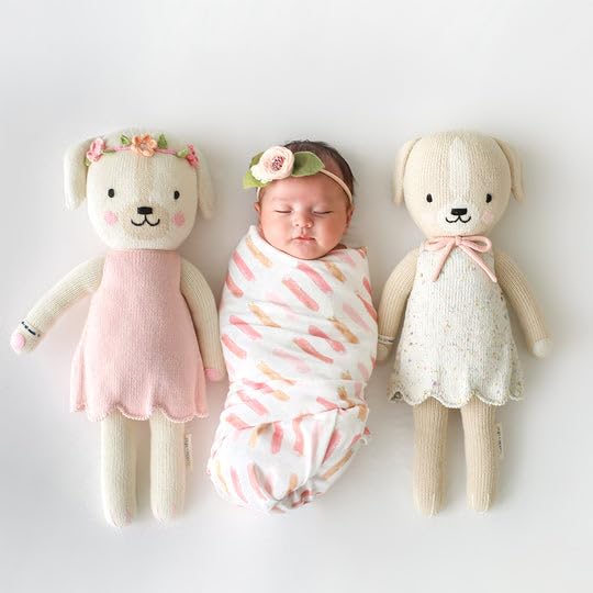 cuddle + kind Mia The Dog Little 13" Hand-Knit Doll β 1 Doll = 10 Meals, Fair Trade, Heirloom Quality, Handcrafted in Peru, 100% Cotton Yarn
