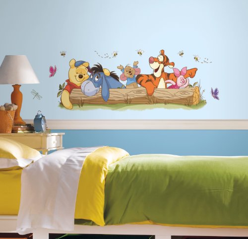 RoomMates RMK2553GM Winnie the Pooh and Friends Outdoor Fun Peel and Stick Wall Decal