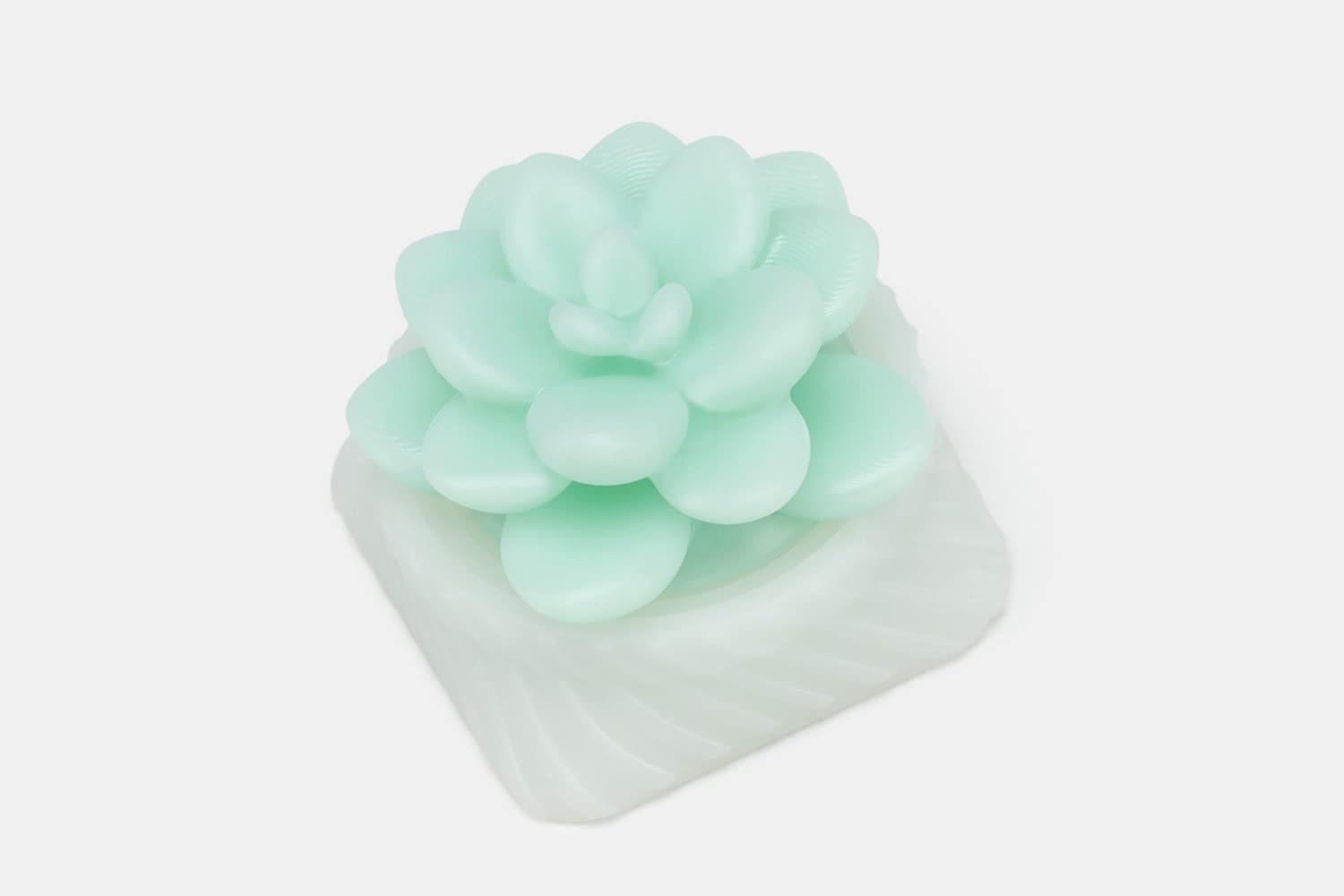 Capsmiths Succulent Artisan Keycap - Echeveria - MX Mechanical Gaming Keyboards (Purple)