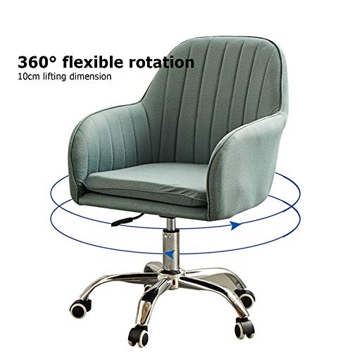 ECBETCR Chair Desk Chair Swivel Ergonomic Office Chair Mid Back Office Chair Ergonomic Swivel Desk Office Chair with Lumbar Support Adjustable Height PU Leather Computer Task Chairs