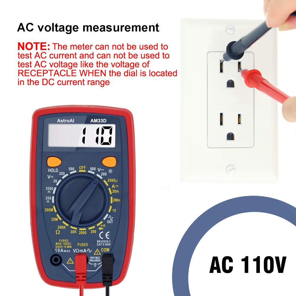AstroAI Digital Multimeter with Ohm Volt Amp and Multi-Functional OBD2 Scanner- Bundle