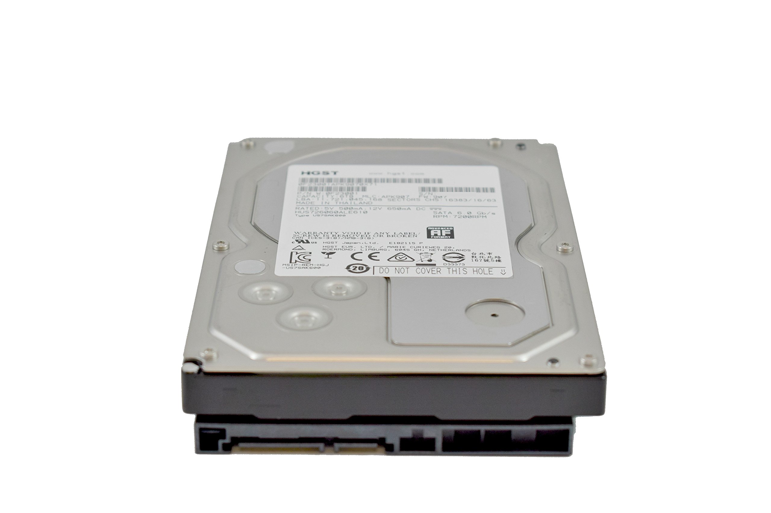 HGST Ultrastar 7K6000 HUS726060ALE610 0F23001 6TB 7200 RPM SATA 3.5" 512E ISE 128MB Cache Enterprise Hard Drive
