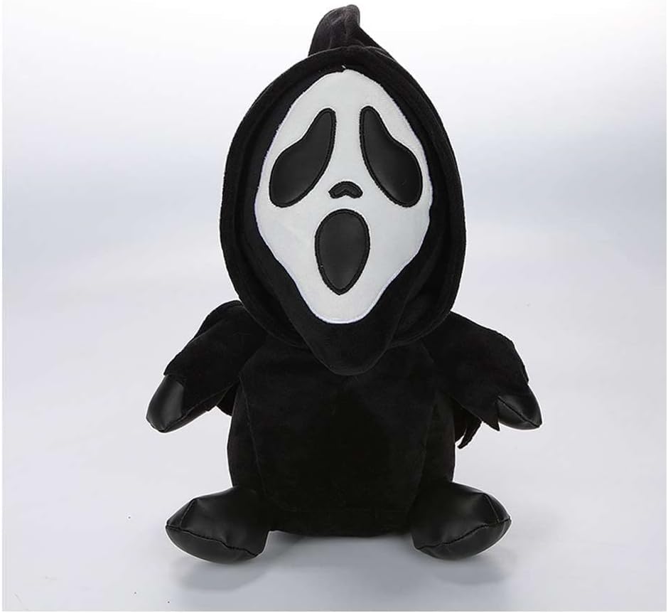 Ghostface Plush 11.8 Screaming Ghostface Plush Toy Scary Ghost Stuffed Plush Halloween Horror Killers Ghostface Plushies Doll Reaper Stuffed Animal Gift for Kids