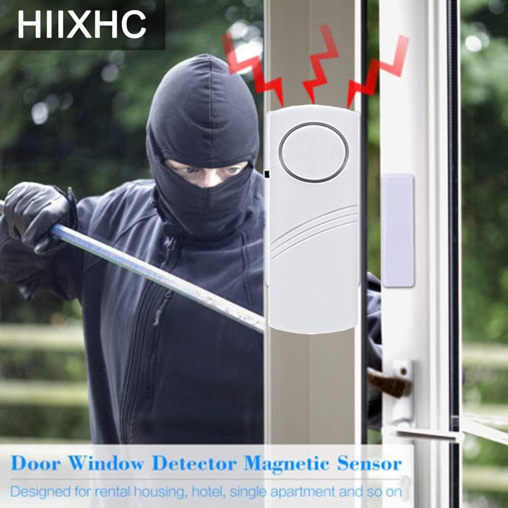 Hiistar Personal Security Window & Door Alarm Bell | Wireless Sensor Door Window Burglar Alarm | Pack of 10