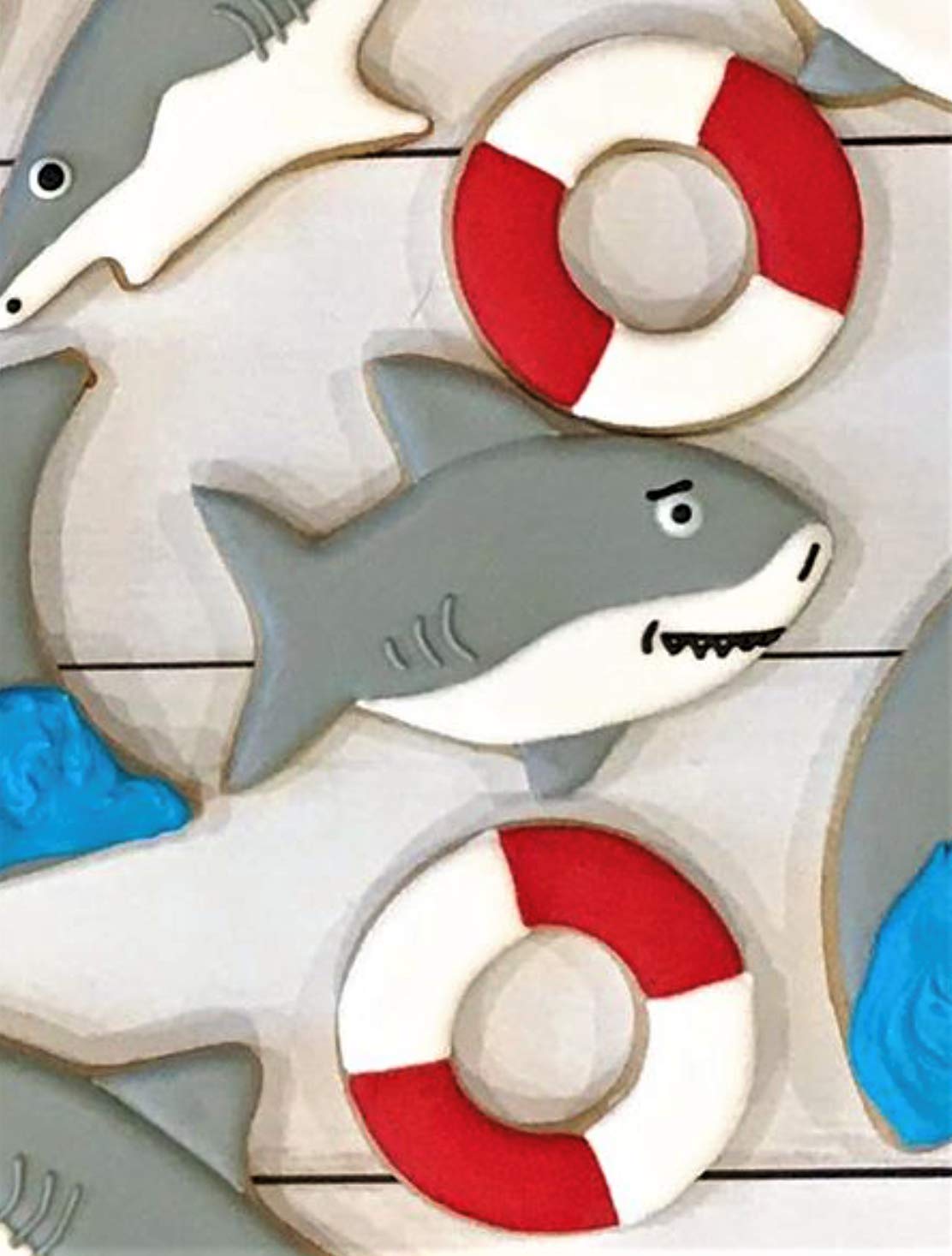 Baby Shark Cookie Cutter, 4" Made in USA by Ann Clark