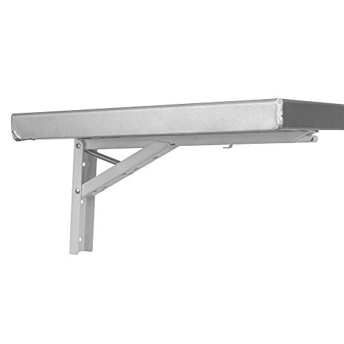 RecPro Concession Shelf Aluminum Drop Down Folding Serving Food Shelf (96" Shelf) | Made in USA