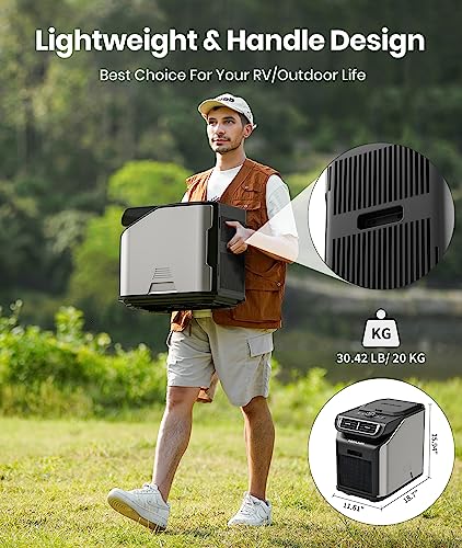 EENOUR PA600 Portable Air Conditioners, 6000BTU Fast Cooling AC with 7 Fan Level, Dehumidifier & Sleep Modes, 8H Timer, Remote Control, 48V DC for Truck Van Life Camping Room, Off-grid and Power Outages