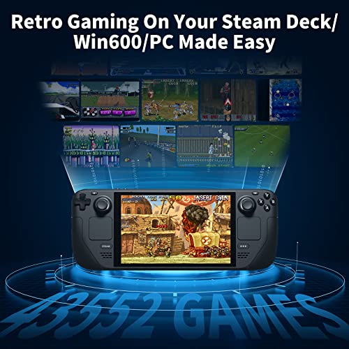 Emulator Console 256GB Micro S D Card Built-in 43,552 Retro Games, Batocera Game System for Steam Deck, Retro Game Boot Expansion Upgrade, Retro Game Console Compatible with MAME/Atari/Sega/PS3 etc
