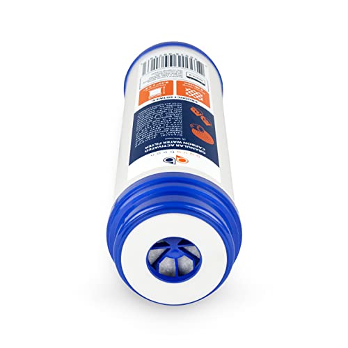 Aquaboon 5 Micron 10x2.5" Granular Activated Carbon Water Filter Replacement | Universal 10 inch Coconut Shell GAC Cartridge | Compatible with C-10, WFPFC9001, AP117, GAC-10, FXUTC, D-20A, GAC1 2-Pack