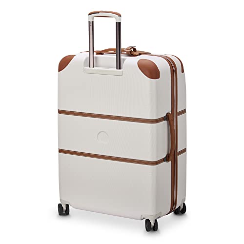 DELSEY Paris Chatelet Hardside 2.0 Luggage with Spinner Wheels, Angora, Checked-Medium 24 Inch