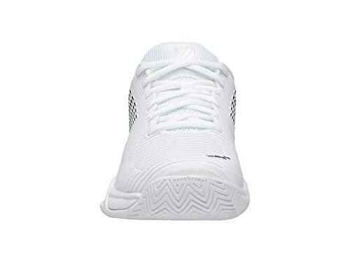 K-Swiss Women's Hypercourt Express 2 Tennis Shoe, White/Black, 7.5 M