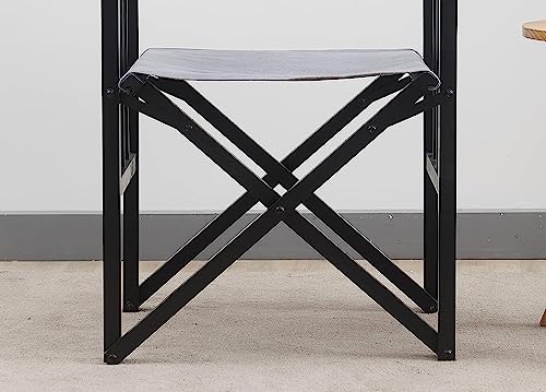GQHNLUP Folding Beach Chair, Outdoor Camping Chair Modern Comfortable Leisure Folding Chair(Dark Grey)