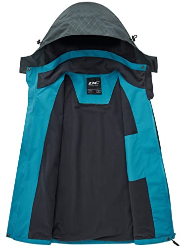 Diamond Candy Women's Waterproof Rain Jacket with Hood Lightweight Windbreaker Raincoat for Hiking, Travel and Running