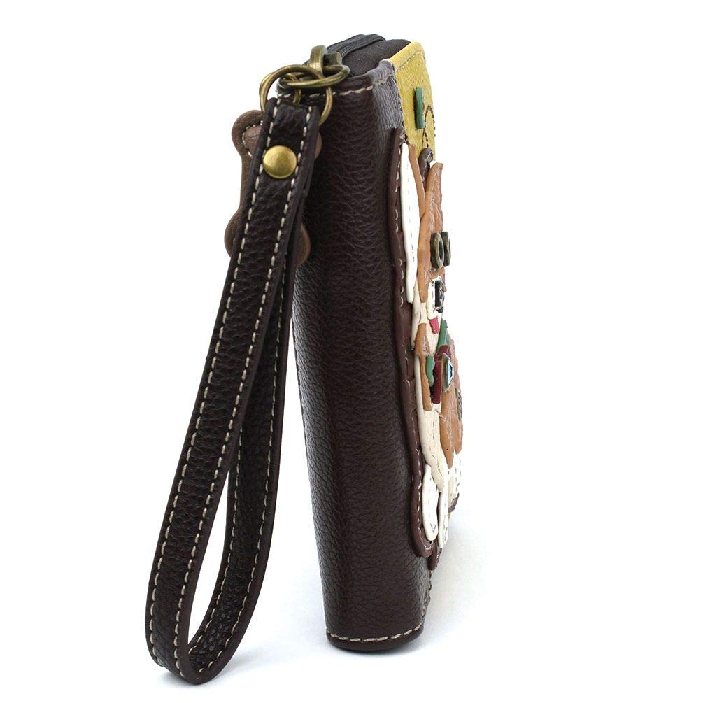 Chala Handbags Corgi Zip-Around Wristlet Wallet, Dog Mom