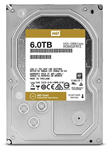 WD Gold 6TB Enterprise Class Hard Disk Drive - 7200 RPM Class SATA 6 Gb/s 128MB Cache 3.5 Inch - WD6002FRYZ (Renewed)
