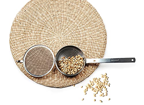 RSVP International Kitchen Roasting Collection Dishwasher Safe, Nut/Seed Toasting Pan, Stainless Steel