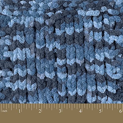 Crafted By Catherine Polar-ized Multi Yarn - 2 Pack (213 Yards Each Skein), Baby Blue Multi, Gauge 6 Super Bulky