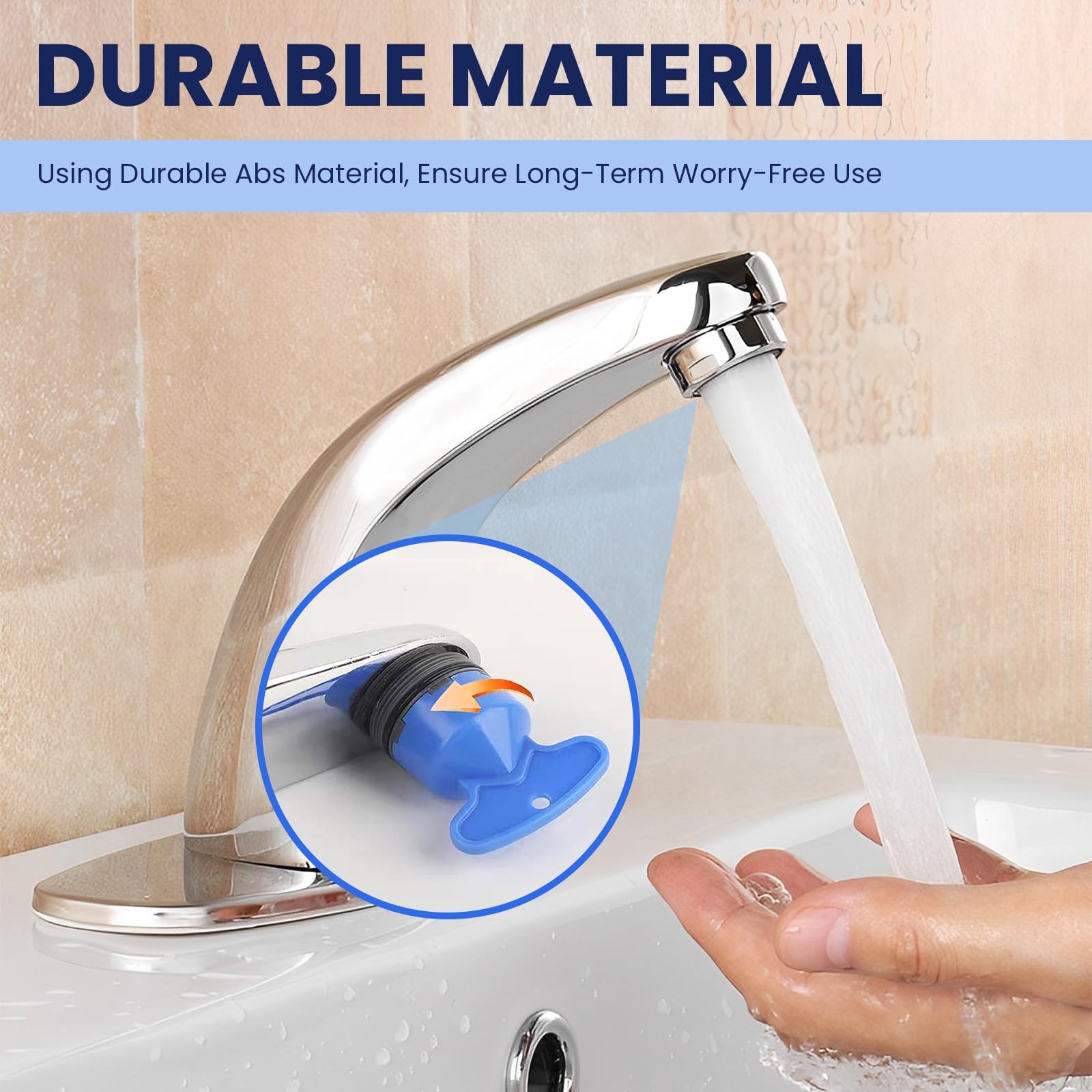 Bathroom Faucet Aerator for Moen 137401 Eco-Performance Aerator, 1.5 gpm Faucet Aerator, Faucet Flow Restrictor Service Kit with Aerator Key(18.5MM)