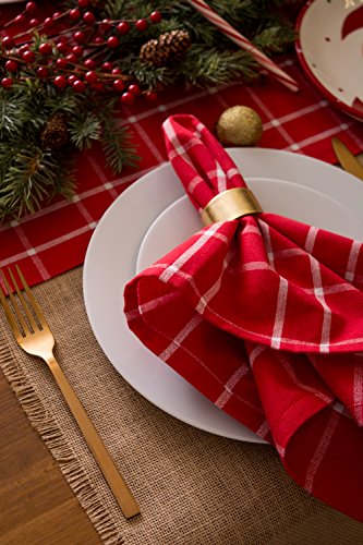 DII Jute Burlap Collection Kitchen Tabletop, Placemat Set, 13x19, Solid Natural, 6 Count