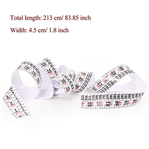 Growth Chart Wall Labels Baby Height Indicator Tape Ruler Height Growth Chart Decor Ruler Height Indicator Adhesive Ruler for Home Classroom Nursery Baby Room Measuring Kids Boys Girls(White)