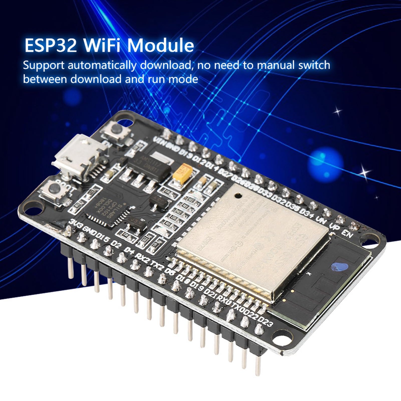 Walfront ESP32 WiFi Bluetooth Camera Module Development Board - Dual Core Module for IOT