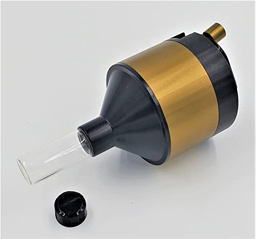 Coarse to Fine Spice Mill, Black and Gold Color