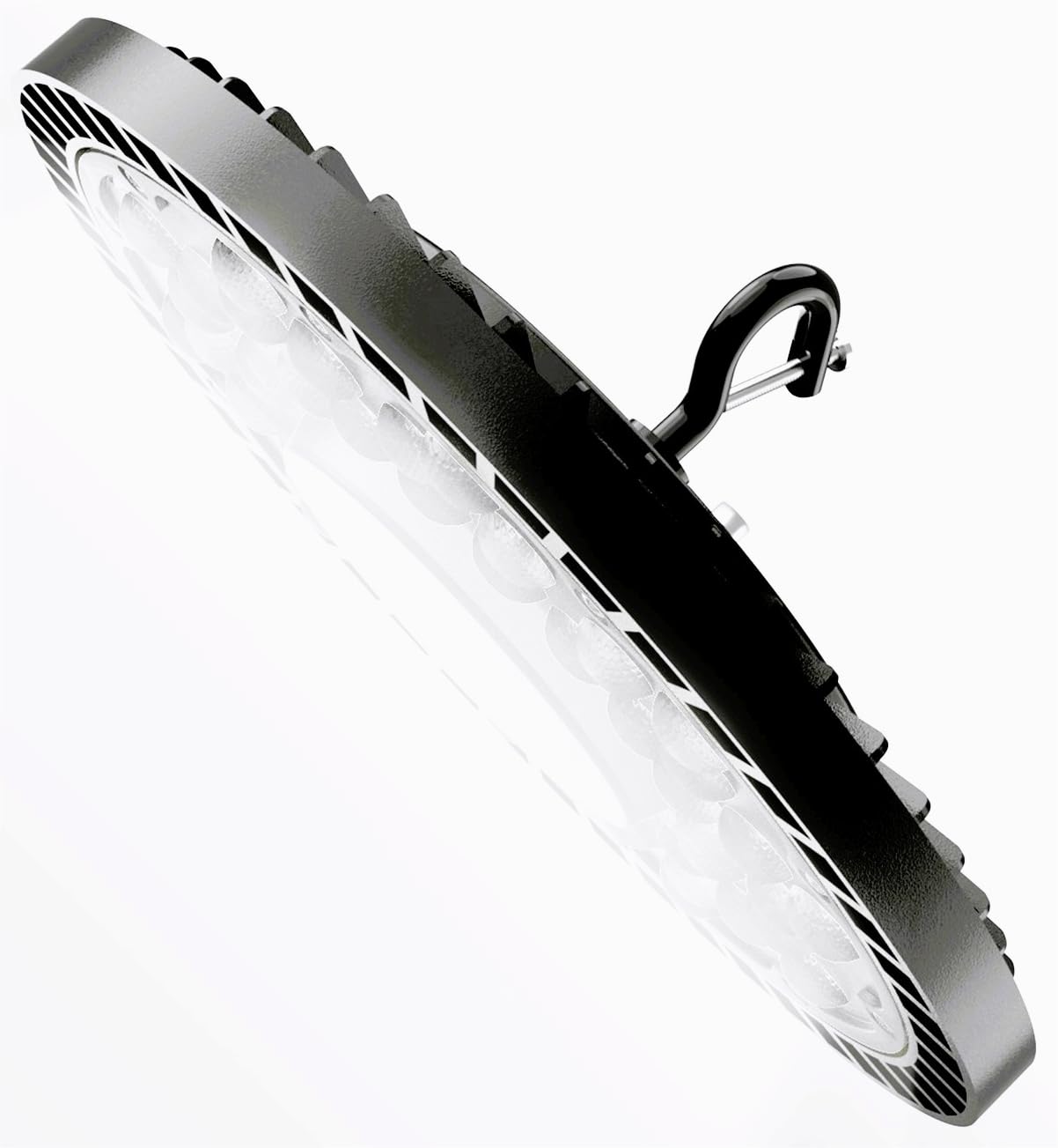 POLARPRA LED High Bay Light 200W, 30KLM 6500K UFO High Bay LED Shop Light with 6ft US Plug Cable, IP65 120VAC Commercial Bay Lighting Fixture for Warehouse Workshop Factory Gym Garage Barn