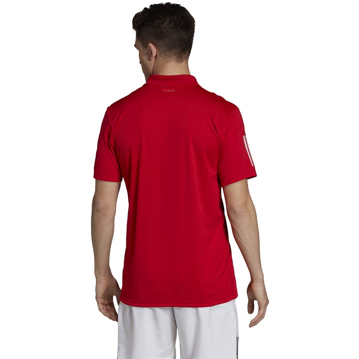 adidas Club 3-Stripes Tennis Polo Shirt Scarlet Small