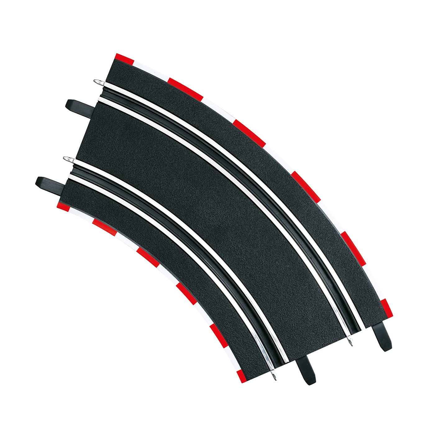 Carrera 61617 2/45 Curve Track Section Part for Use with GO!!! and Digital 143 - Pack of 4