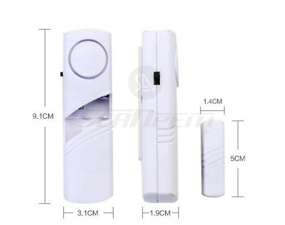 Home Security Alarm System DIY Kit - Magnetic Sensor - Guardian Protector - Window Glass Vibration Security Burglar Alarm for Homes, Cars, Sheds, Caravans, Motorhomes - Price Xes (Set of 10)