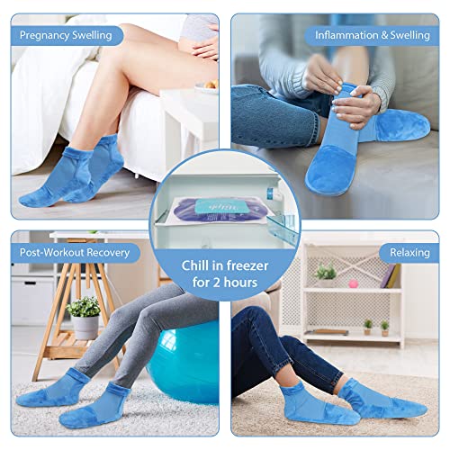 Hilph Bundle of Jaw Ice Pack + 2 Pack Foot Ice Pack Socks