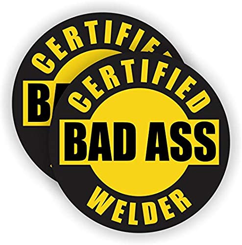 Bad Ass Welder Hard Hat Sticker/Helmet Decal Label Lunch Tool Box
