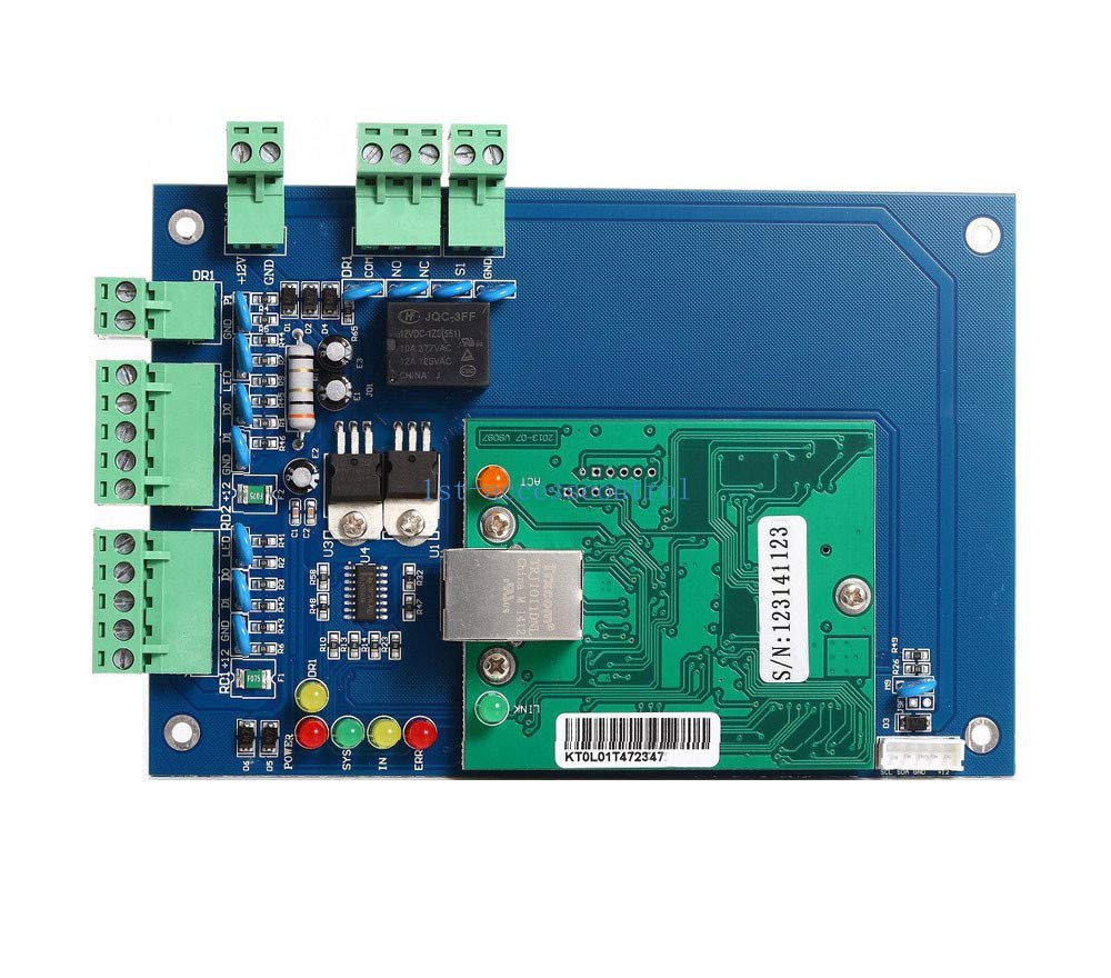 MENGQI-CONTROL TCP/IP One Door Card/Fob/PIN Code Access Control Track History Records Door Entry System Magnetic Lock Keypad Reader Metal Exit Button 110V Power Supply
