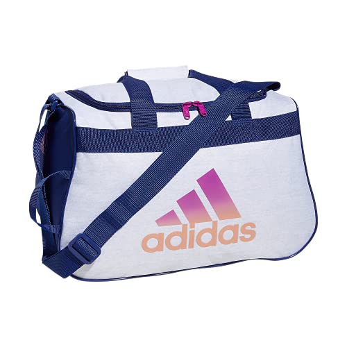 adidas Diablo Small Duffel Bag, Jersey White/Victory Blue/Sonic Fuchsia Purple, One Size