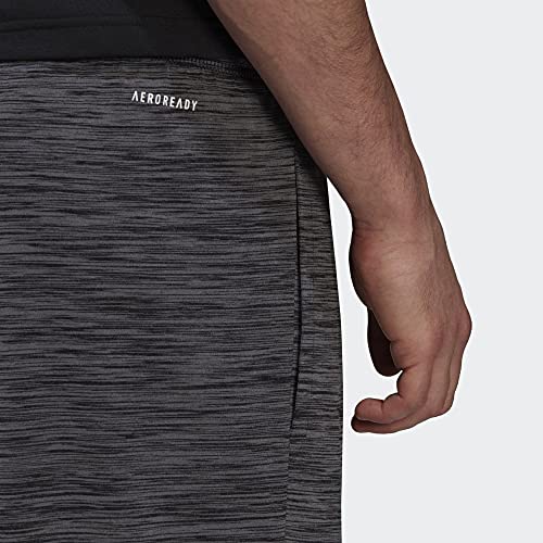 adidas Designed to Move Aeroready Primegreen Men's Shorts (Black Melange) (X-Large)