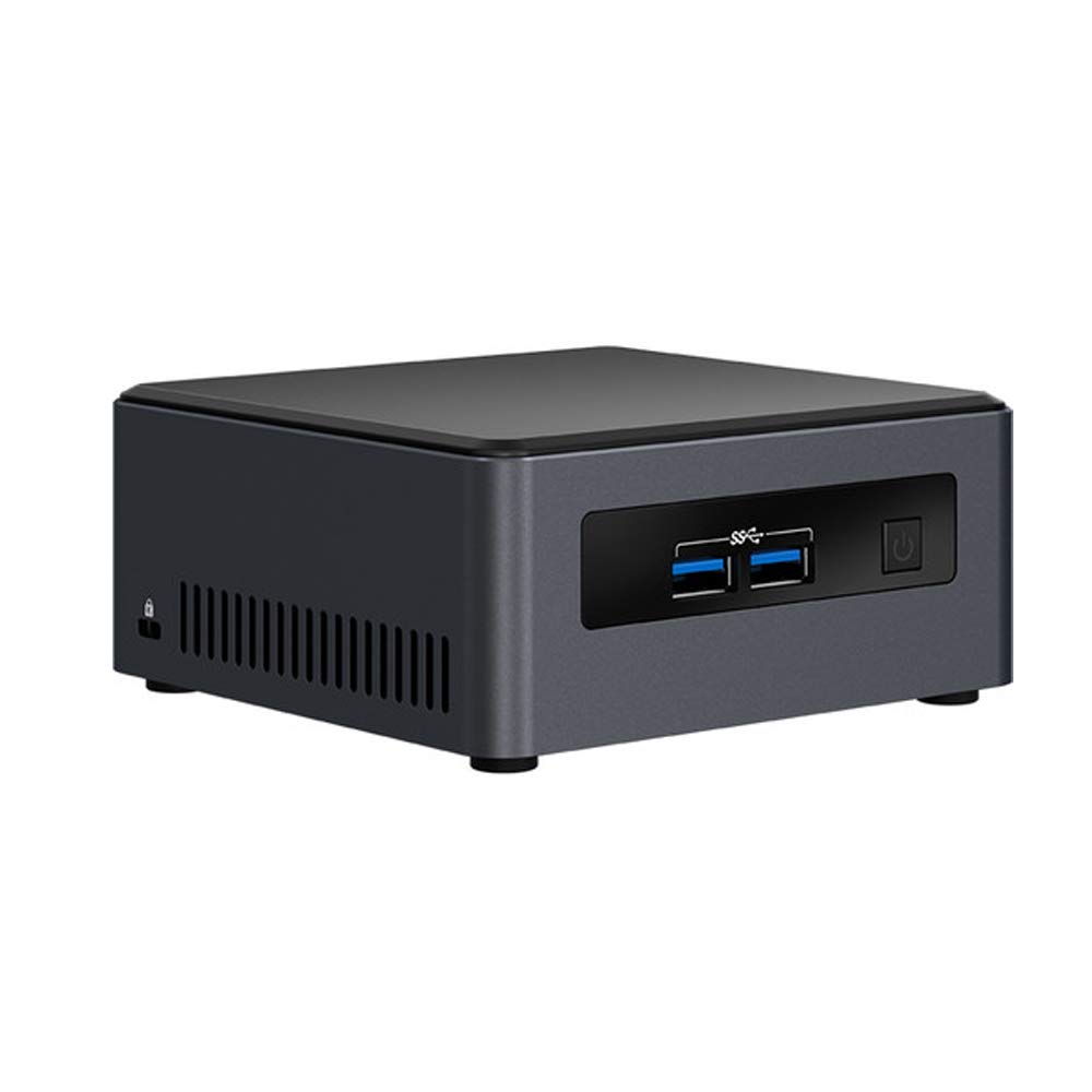 Intel NUC UCFF (NUC7i7DNHE) Desktop PC Bundle with Wireless Keyboard and Mouse, Core i7-8650U Quad-Core 1.9GHz, 32GB DDR4, 1TB NVME SSD, UHD Graphics 620, Windows 10 Pro