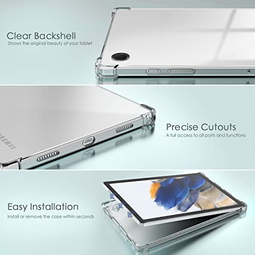 TiMOVO for Galaxy Tab A8 Case 10.5 Inch 2022 SM-X200/ SM-X205, Shockproof Drop Protection Slim Lightweight TPU Transparent Back Cover Shell for Samsung Galaxy Tab A8 10.5" Clear Case
