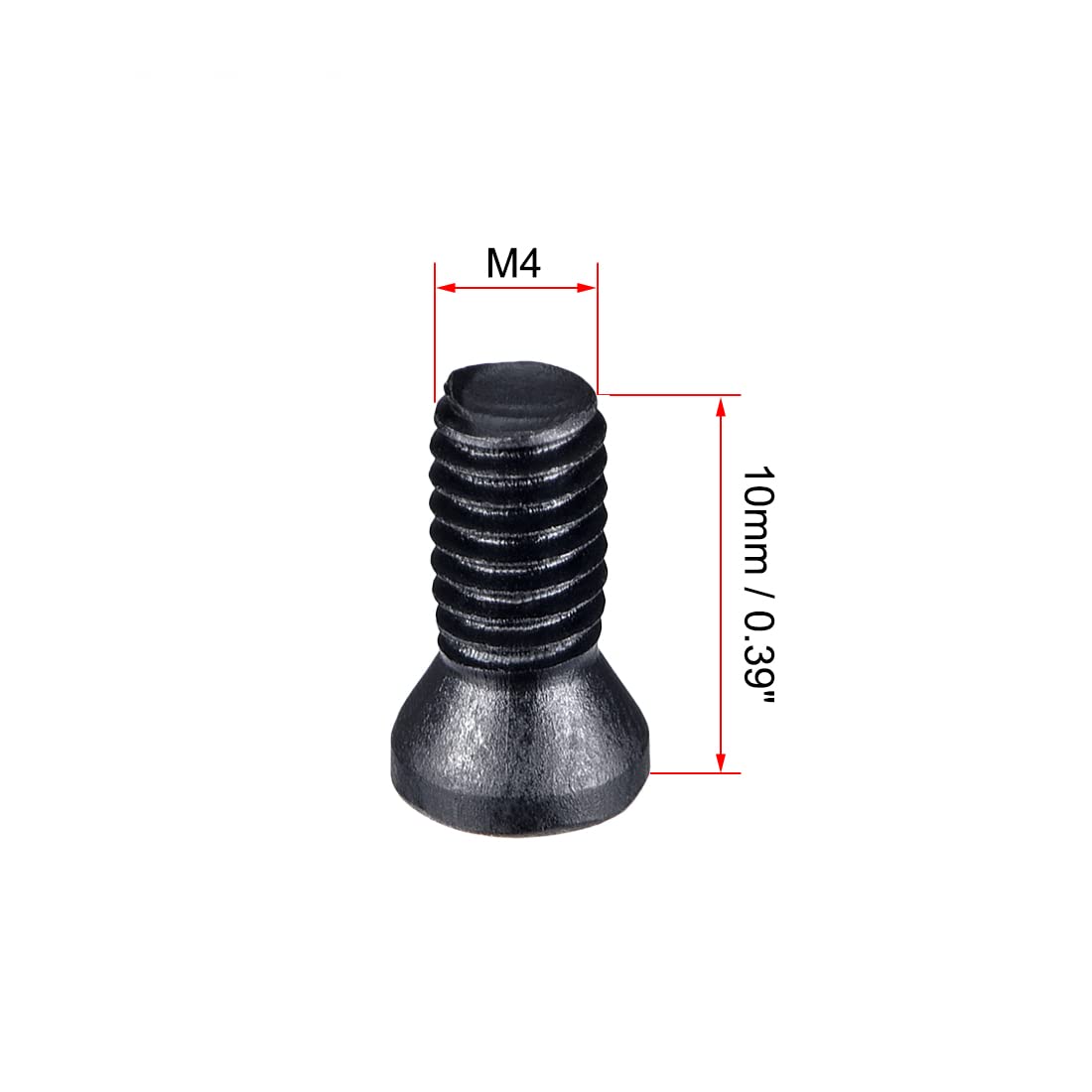 uxcell M4x10mm Torx Screws for Replaces Carbide Insert CNC Lathe Tool 12.9 Grade Carbon Steel 15pcs