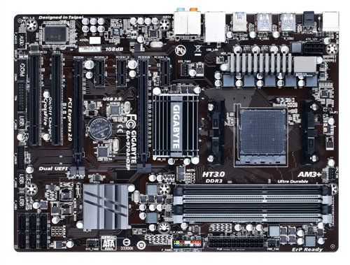 Gigabyte ATX Socket AM3+ AMD 970 Chipset 2000MHz DDR3 SATA III 6Gbps Ready AMD 9 Series FX Motherboards GA-970A-D3P