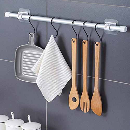 Curtain Rod Hook, Telescopic Rod Fixation, Clamp Holder, Non-Perforated Household Curtain Shower Curtain, Towel Curtain Curtain Holder