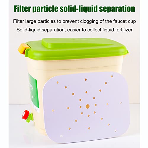 Doorhighpeak Indoor Composter Kit 27L Bucket, Odorless Compost Bin with Sealed Lid and Accessories, Kitchen Countertop Small Composting Container, Food Waste Recycling System Compost Pail