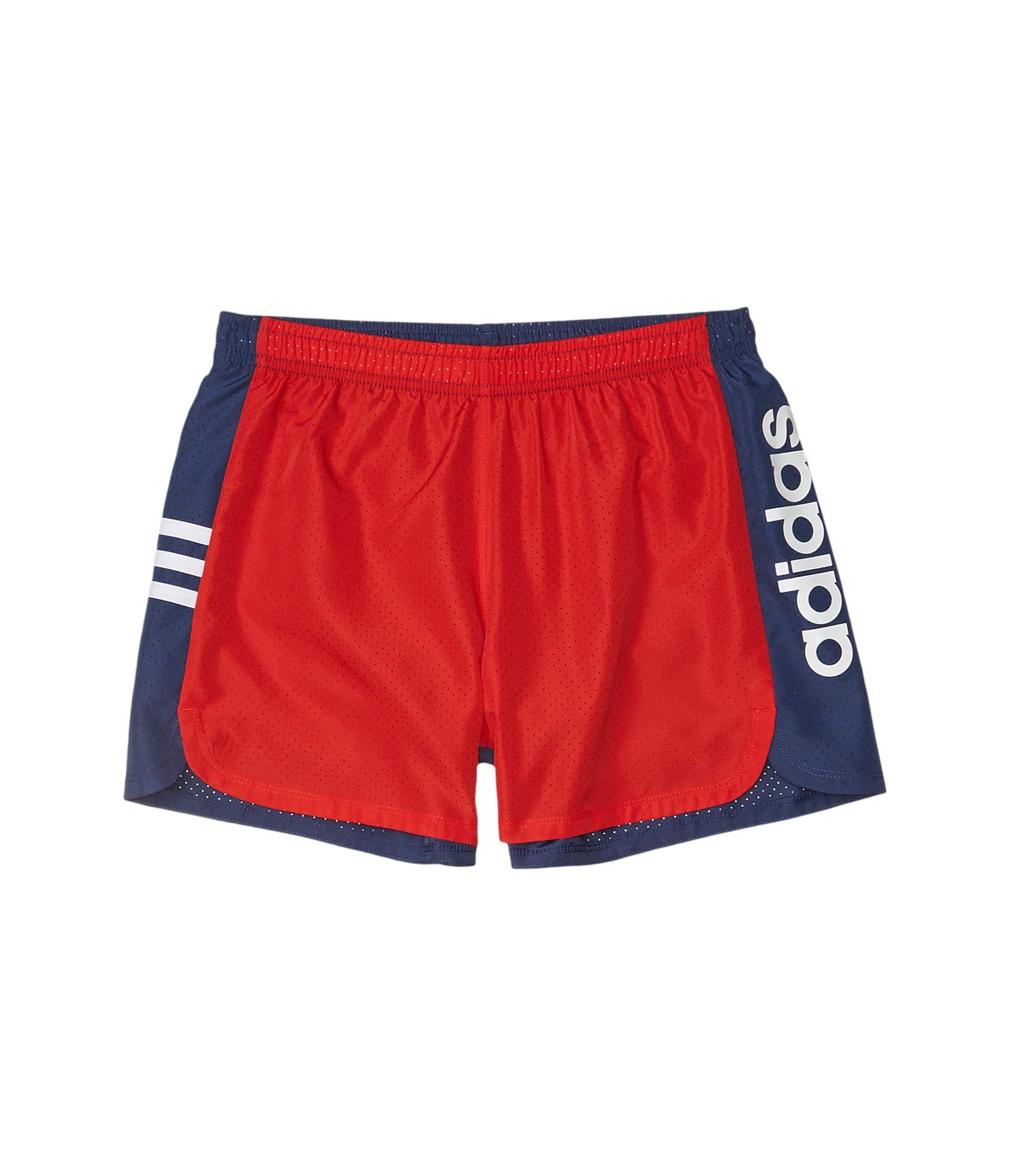 adidas Girls' Big Active Sports Athletic Shorts, Bright Red, X-Large
