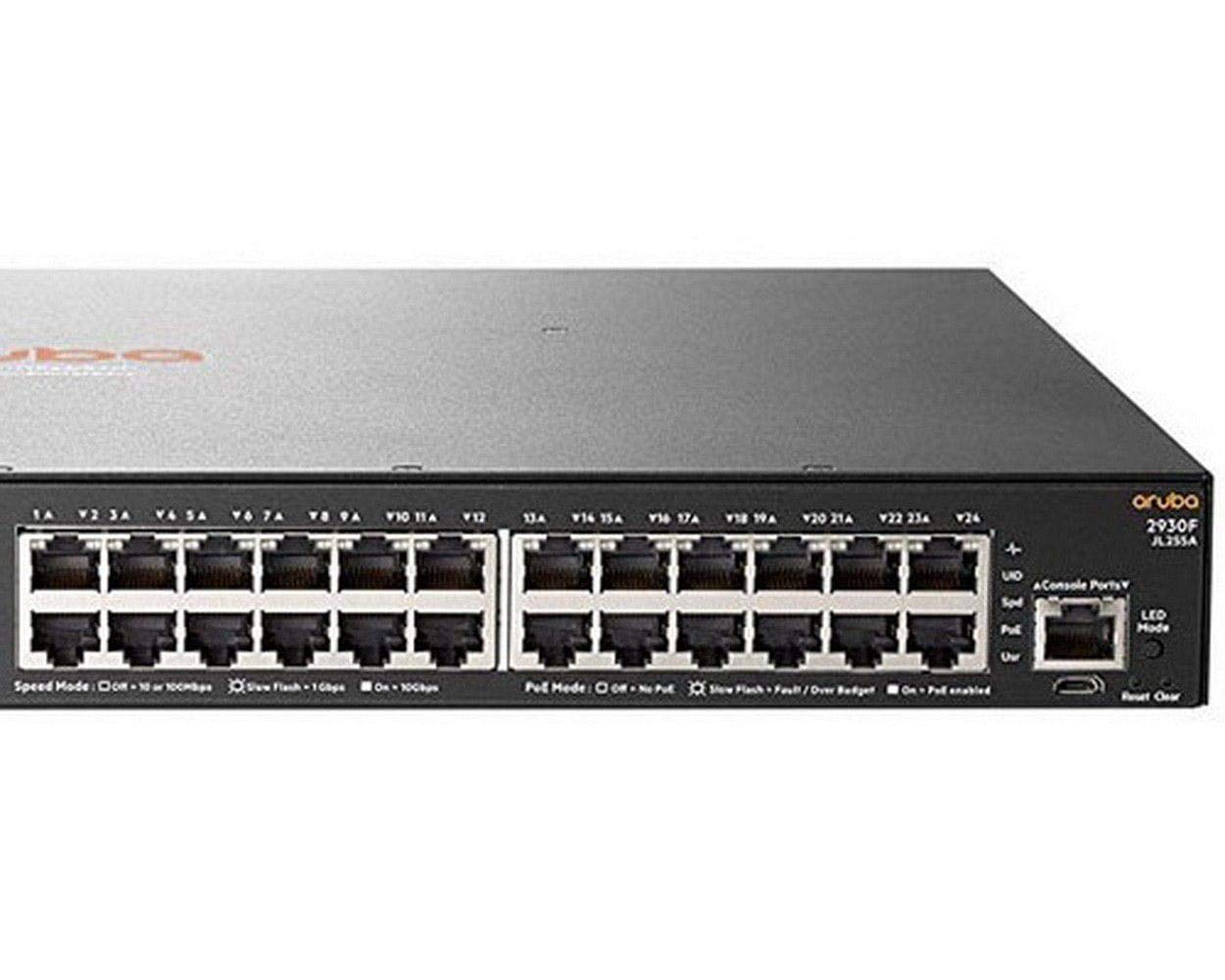 HP Aruba 2930F 24G PoE+ 4SFP+ Switch Model JL255A#ABA