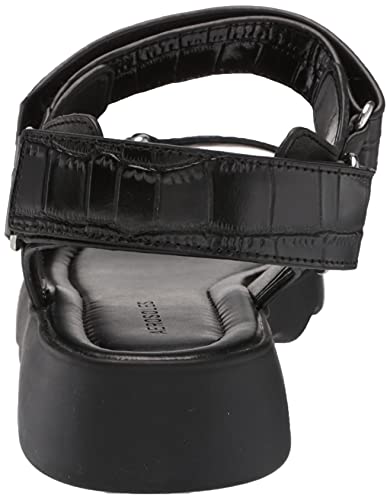 Aerosoles Women's Wave Sport Sandal, Black Croco, 8