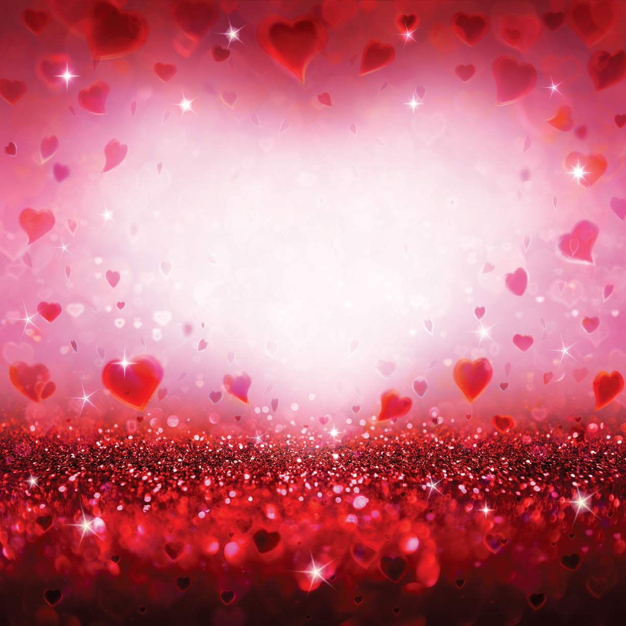 SJOLOON 10x10FT Valentine's Day Photo Backdrops for Photography Wedding Photo Backdrop Red Hearts Backdrop Photography Vinyl Kids Photo Studio 10351