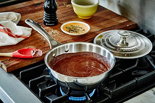 Le Creuset Tri-Ply Stainless Steel 2 Quart Saucier Pan