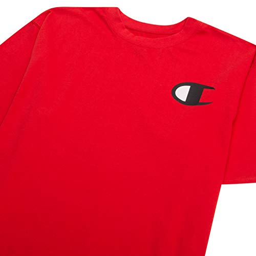 Champion Big and Tall Shirts for Men β 2 Pack Graphic Mens Big and Tall T-Shirts Black Red
