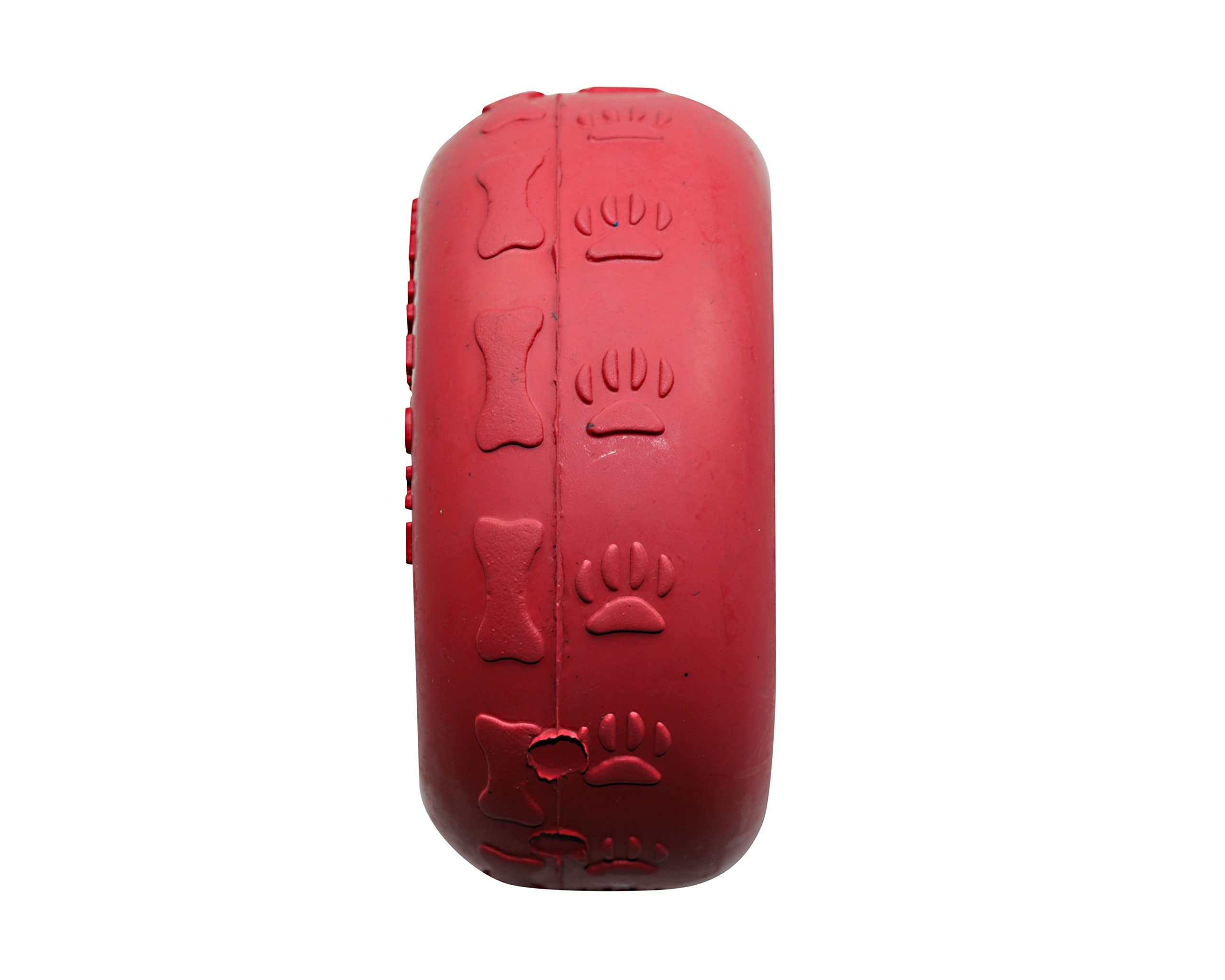 Grewal Equestrian Dog Toy for Chewers Made from 100% Organic Natural Rubber (Large - 5 5/16", Red)