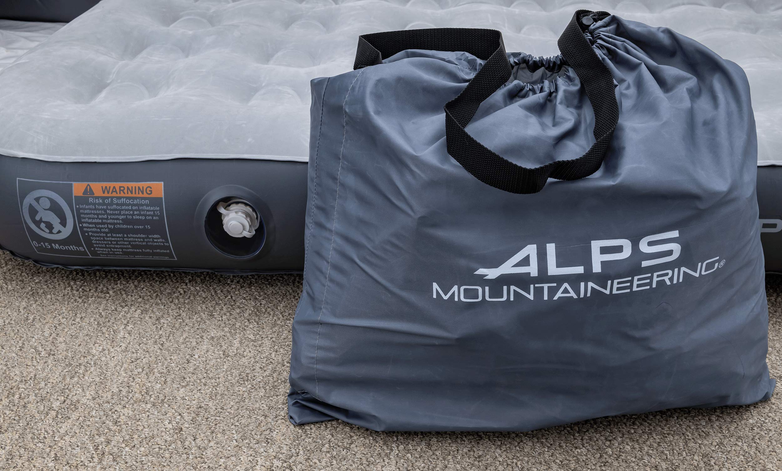 ALPS Mountaineering Elevation Air Bed, Queen, Gray