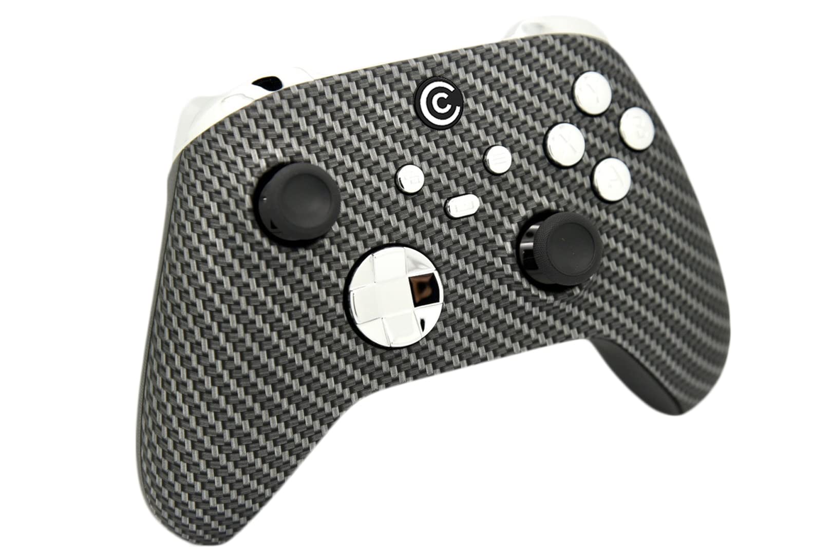 Designer Series Custom Wireless Controller for PC, Windows, Series X/S & One - Multiple Designs Available (Carbon Fiber & Silver Chrome inserts)